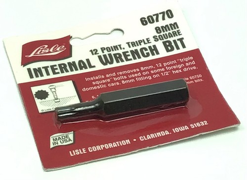 Lisle Tools #60770 / 12 Point Triple Square 8MM 1/2" Hex Internal ...