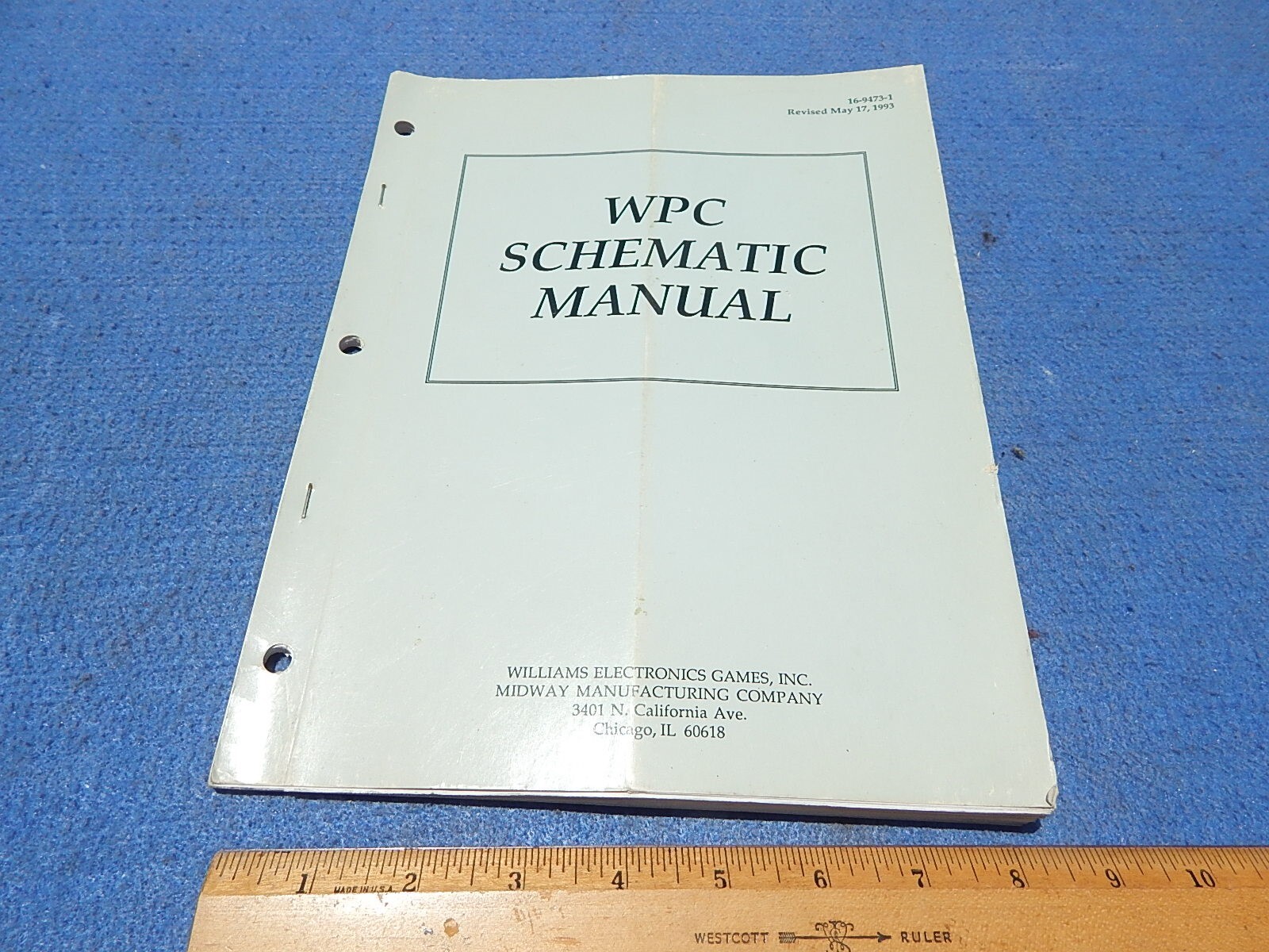 1993 Williams WPC Schematic Manual | eBay