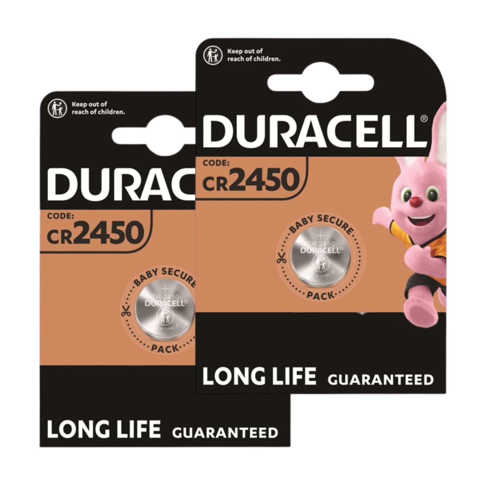 Duracell 2450 Battery CR2450 DL2450 BR2450 3V Lithium Batteries Coin ...