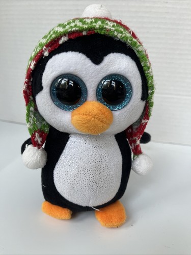 Ty Beanie Boos - PENELOPE THE PENGUIN 6" GLITTER EYES NEW MWMT's | eBay