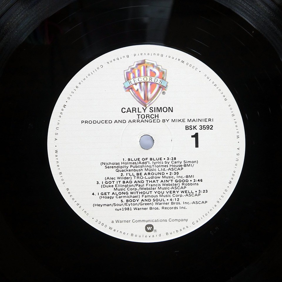 CARLY SIMON TORCH WARNER BROS. BSK3592 US LP | eBay