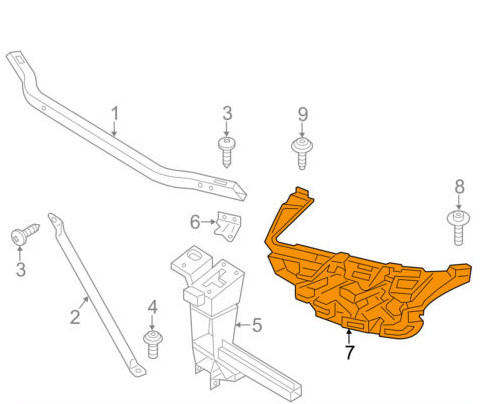 NEW BMW X3 F25 FRONT LEFT BUMPER BRACKET HOLDER 51117212955 7212955 OEM ...