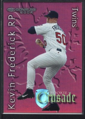 KEVIN FREDERICK 2002 DONRUSS #12 RC ROOKIE CRUSADE TWINS SP #1167/1500 ...