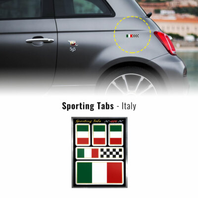 Set Adesivi Bandiera Italia Racing per Auto, 9,5 x 12 cm | eBay