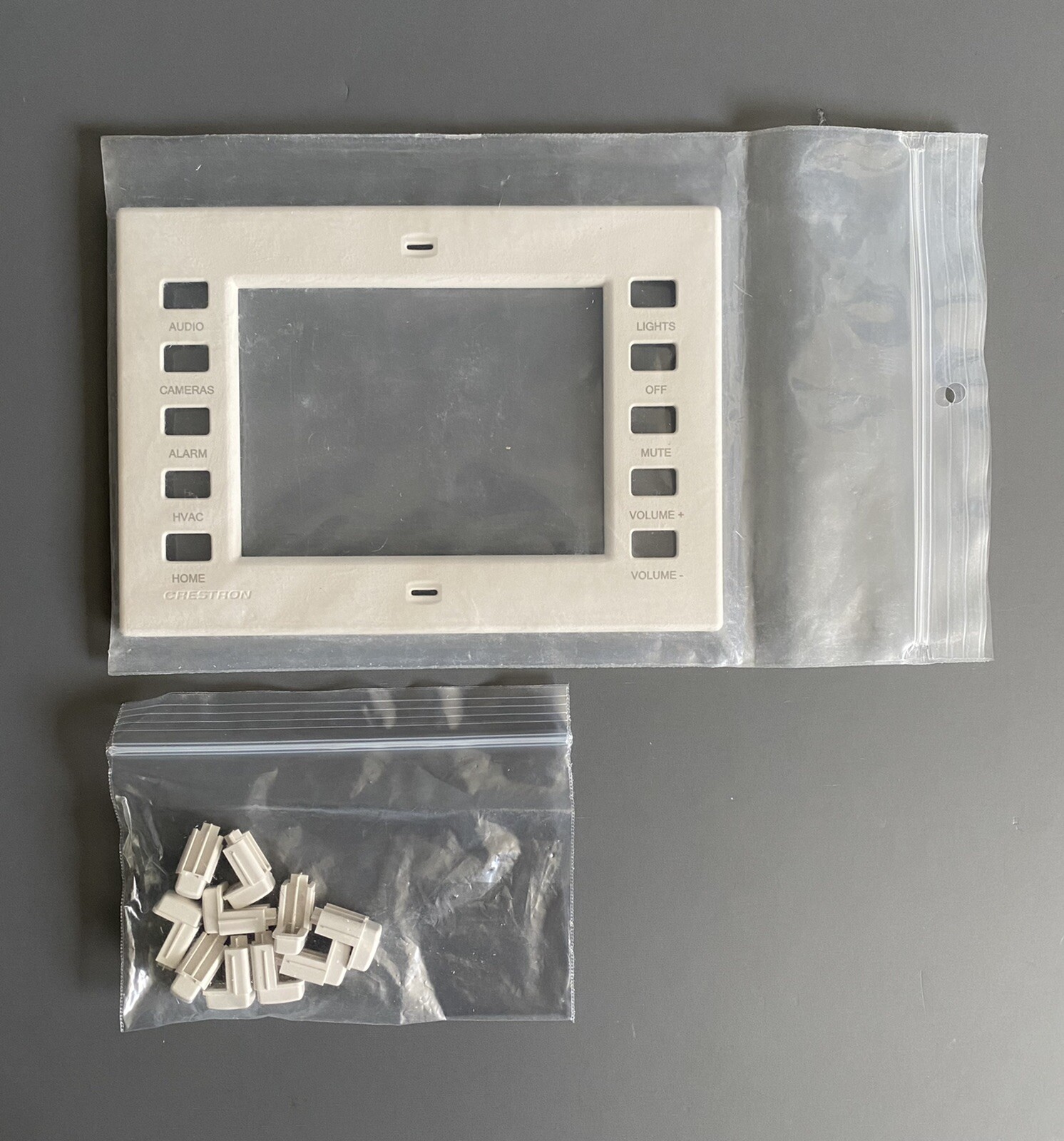 Crestron TPS-2000L Front Bezel Faceplate w/Engraving (White) | eBay