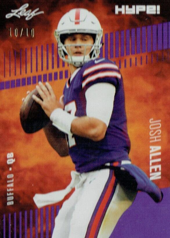 2018-19 Leaf Special Release - Hype Josh Hines-Allen #5A Purple /10 (RC ...
