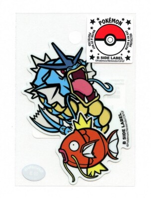 Magikarp & Gyarados Sticker B SIDE LABEL Pokemon Center Japan | eBay
