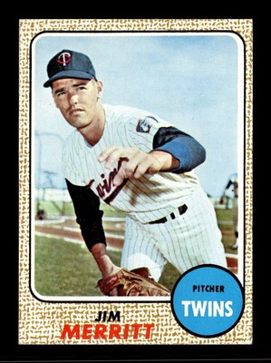 1968 Topps #64 Jim Merritt Minnesota Twins EX+ Baseball Card *B416 | eBay