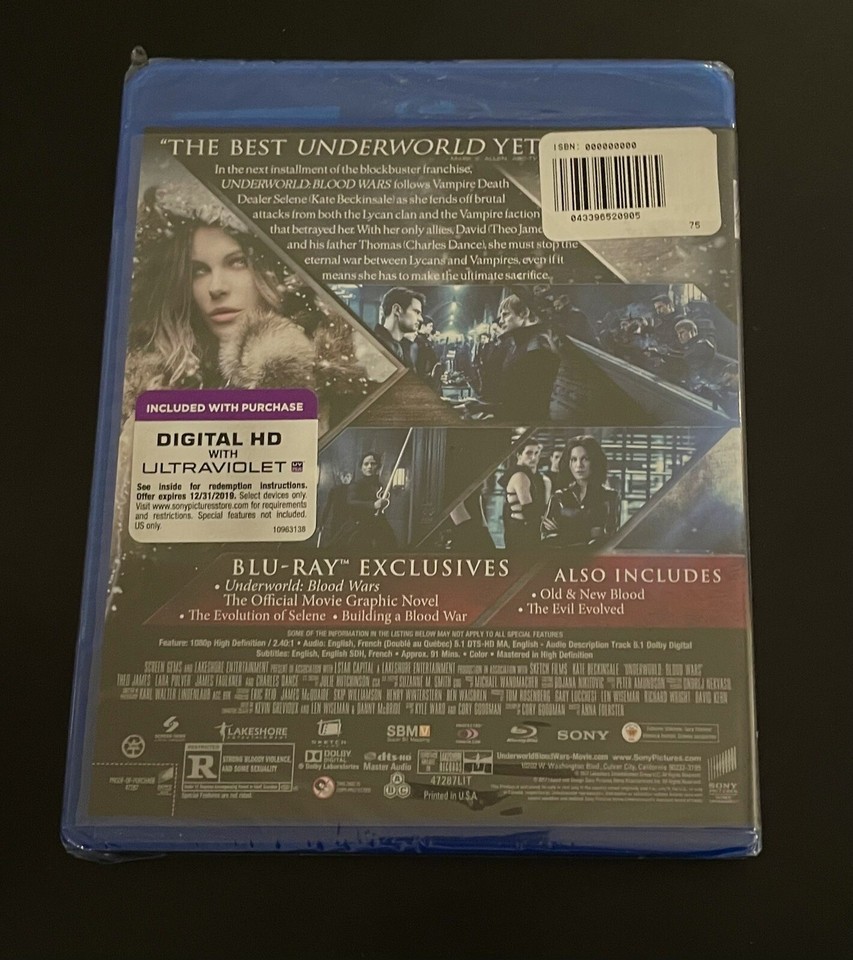 Underworld: Blood Wars (Blu-ray Disc, 2017) New and Sealed | eBay