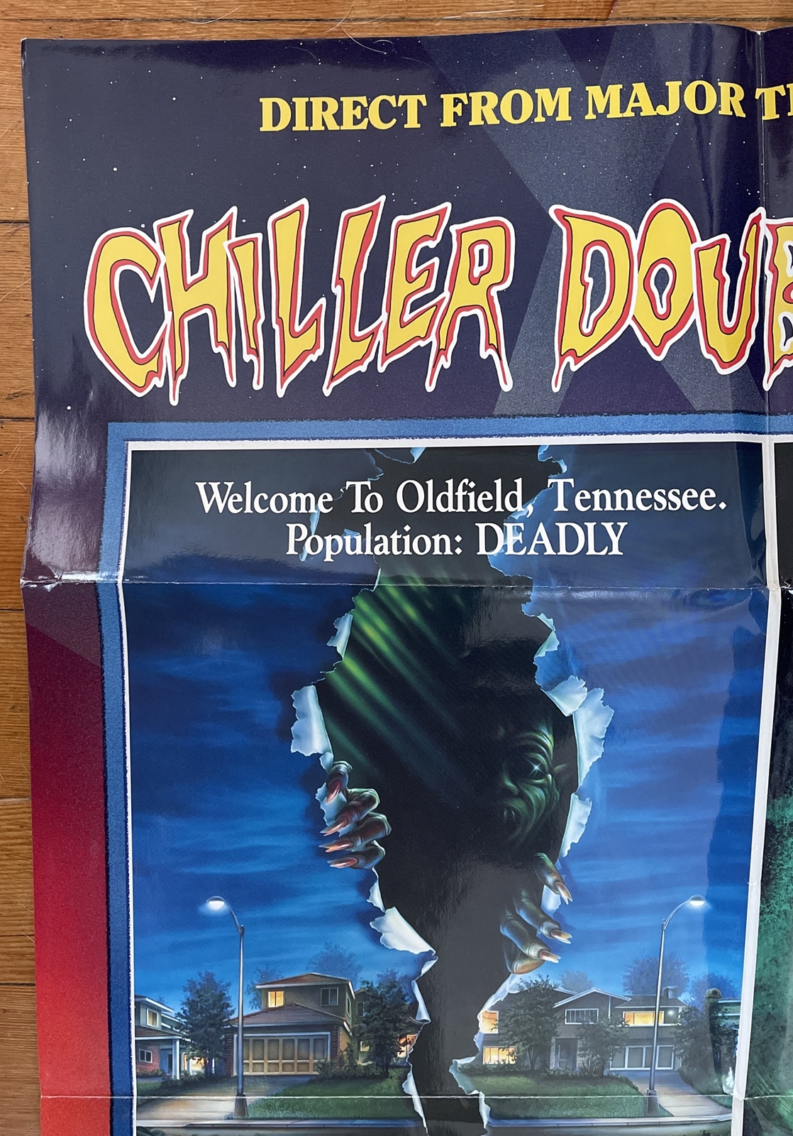 THE OFFSPRING / THE OUTING Movie Poster 1987 IVE Video Chiller Double ...