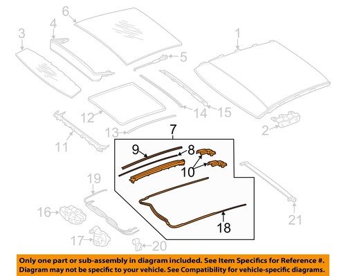 MERCEDES OEM 17-23 C300 Roof Sunroof-Slide Assy 2057803000 | eBay