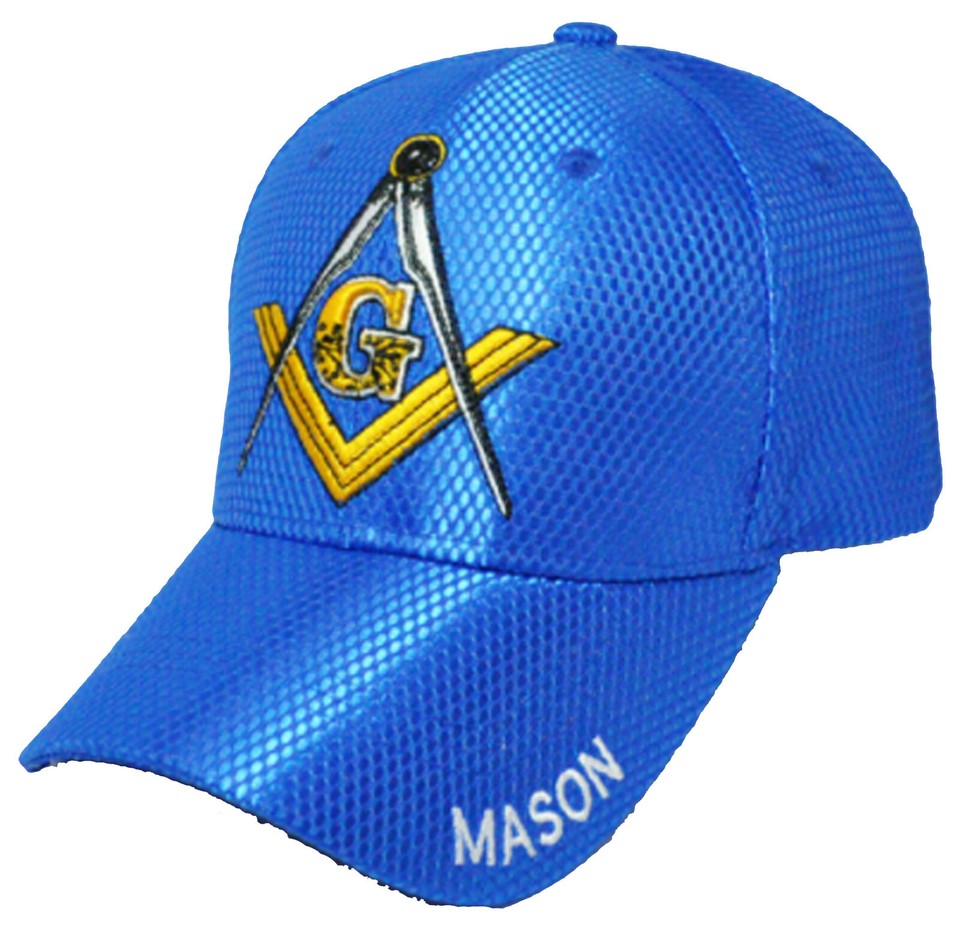 Mason Baseball Cap Blue Masonic Logo Hat Masons Emblem Freemasons ...