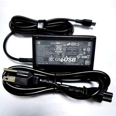 Genuine 65W USB-C Charger for HP TPN-DA20 TPN-LA23 TPN-HA01 TPN-CA21 L67440-001 | eBay