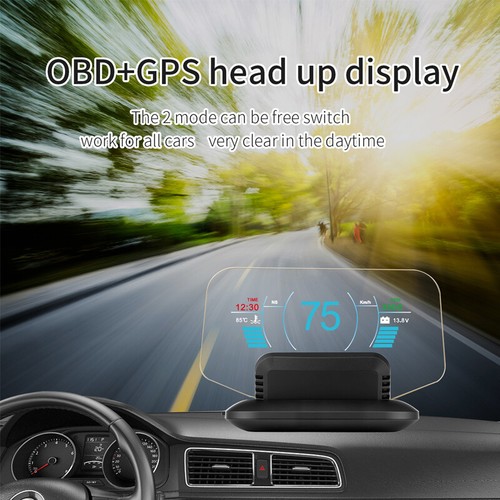 Car OBD2 GPS Head Up Display Navigation HUD Windscreen Projection ...