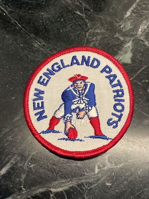 New England Patriots NFL Football 3" Patch Throwback Trucker Hat 80s ...