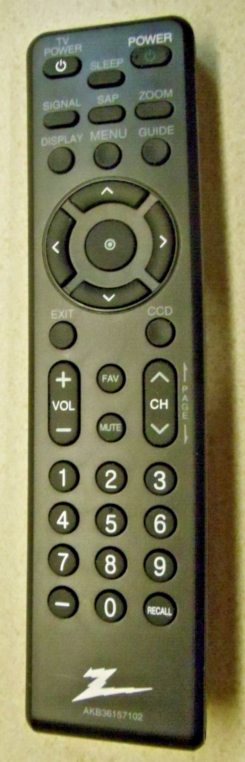 . Z (Zenith) AKB36157102 Remote Control | eBay