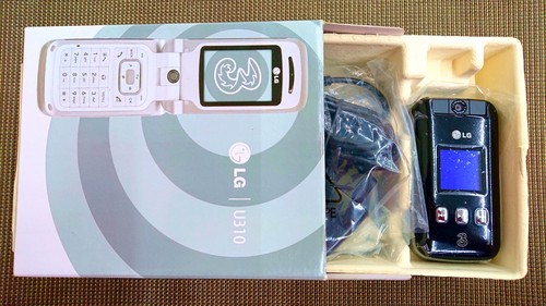 Brand new LG U310 black H3G in original and complete box (never used) # ...