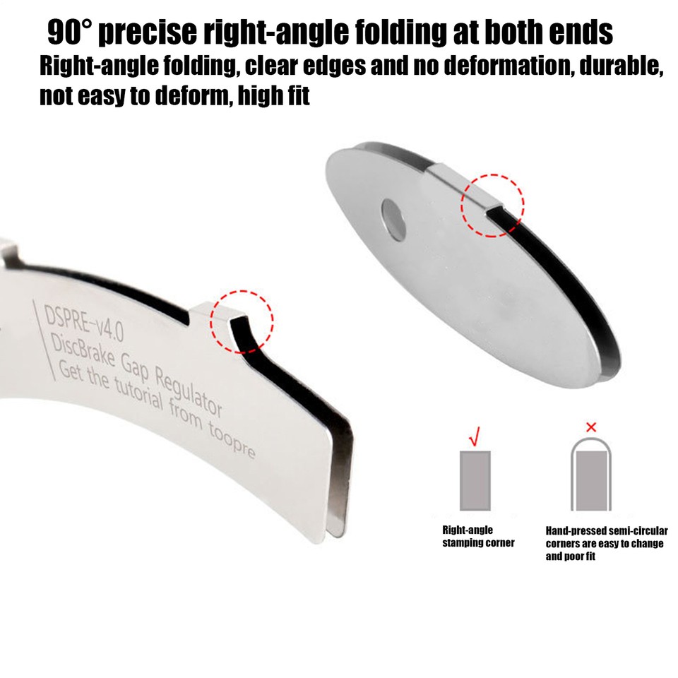 Bike Disc Brake Pad Alignment Tool Bicycle Rotor Shim Metal Disc Brake ...