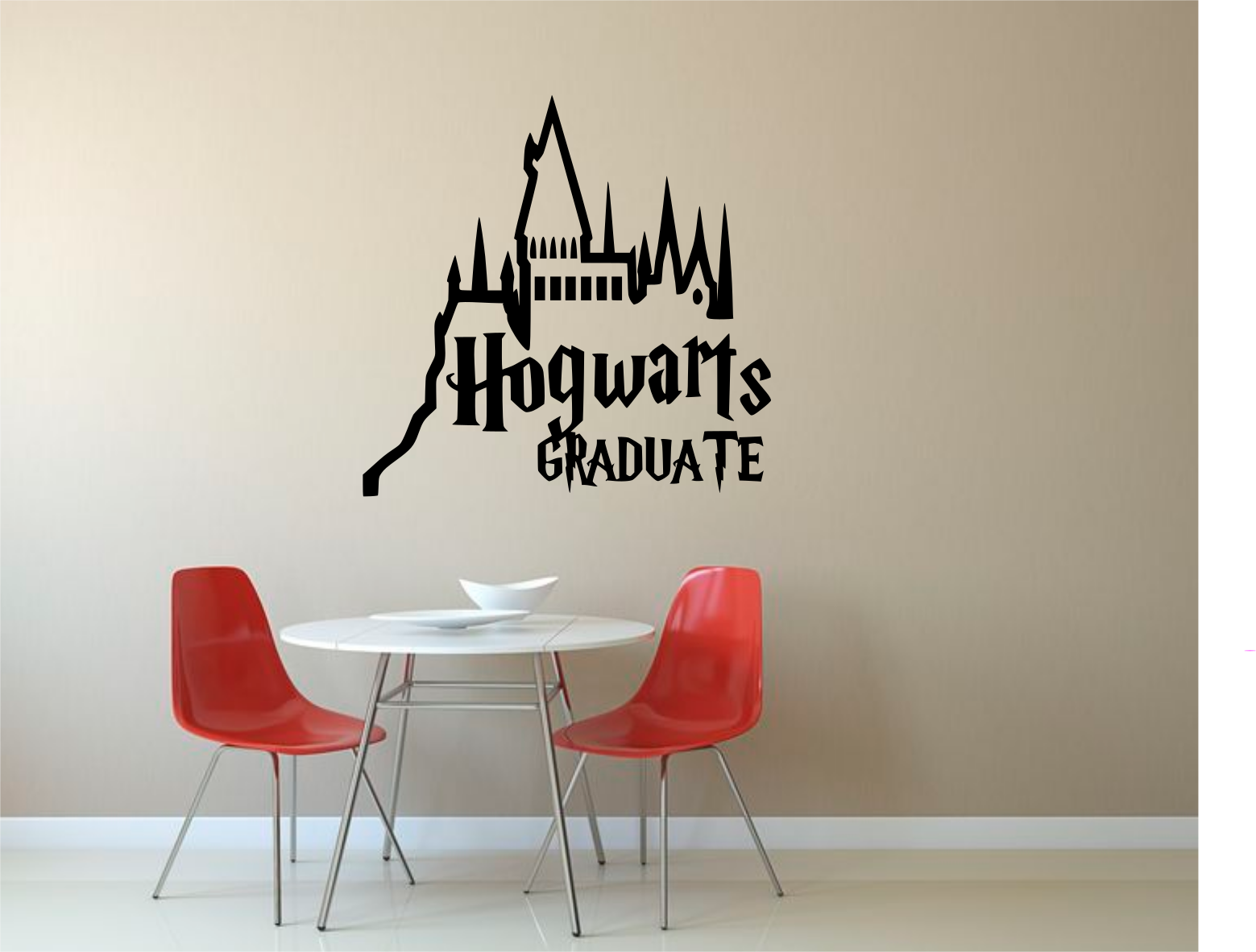 Harry Potter Hogwarts Graduate Vinyl Home Wall Art Decal Sticker Film ...
