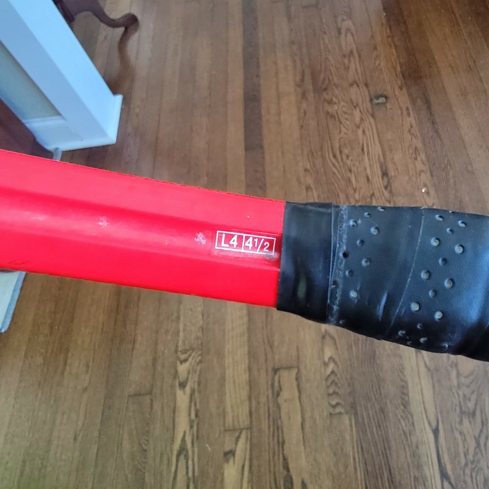 Wilson Roger Federer 110 Tennis Racket Racquet Power Strings Red White ...