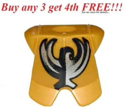 ☀️NEW Lego Pearl Gold w/ Hawk Breastplate Chestplate Armor Castle King ...