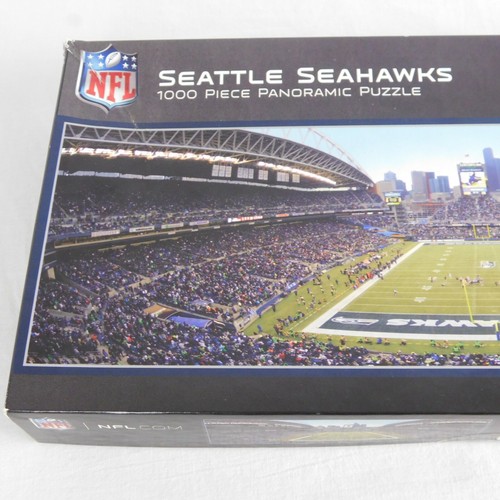 Seattle Seahawks 1000 piece Panoramic Jigsaw Puzzle 39" x 13" NFL ...