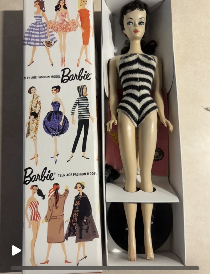 Number 1 Barbie Doll, Original Brunette 1959 | eBay