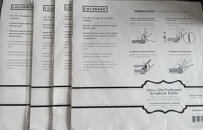 4 Colorbok Page Protectors 10 Pack 12 x12 Colorbok Refill Pages (10 ...