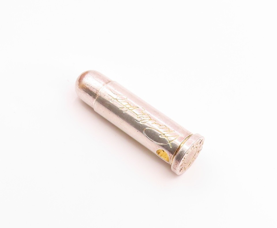 925 Sterling Silver Vintage Bullet Brigade Stamped Slide Pendant ...