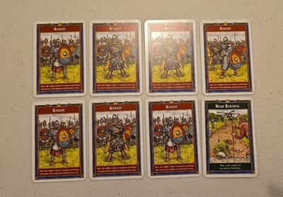 Settlers of Catan Knight/Road Building Cards Replacement Parts Pieces ...