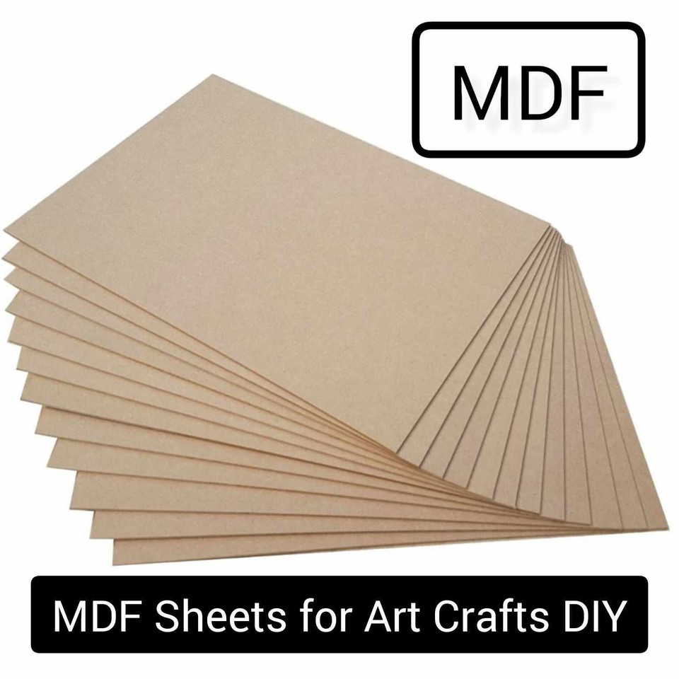 MDF Sheet Packs A2 A3 A4 A5 Crafts Laser Cut 3mm 6mm CNC Pyrography ...