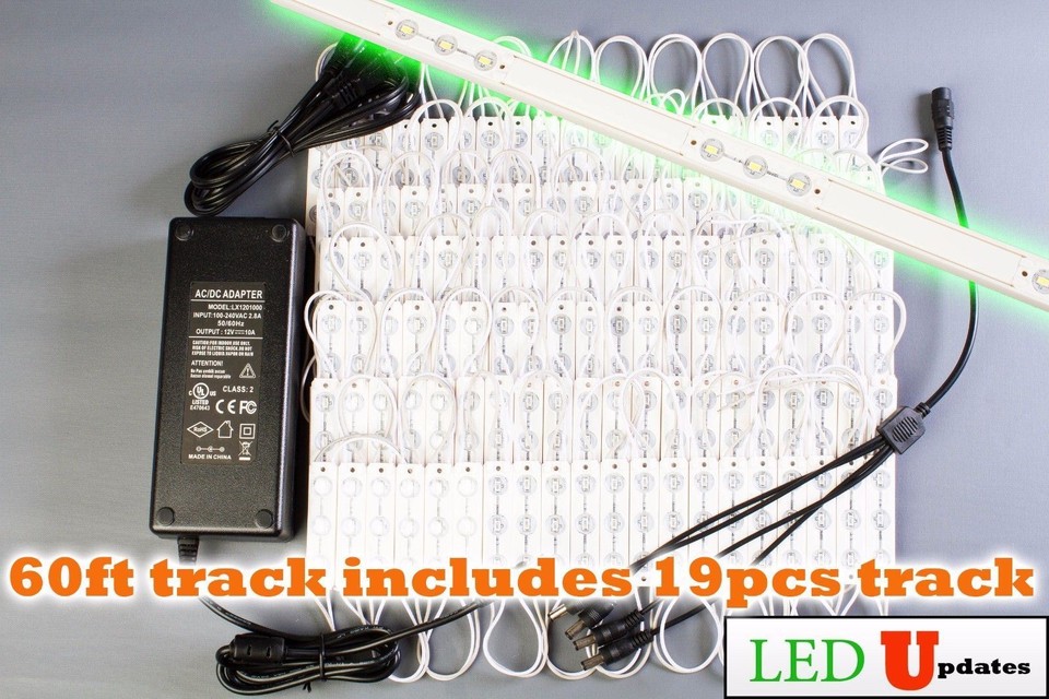 LEDUPDATES Brightest STOREFRONT Window LED LIGHT 5730 + TRACK & UL ...