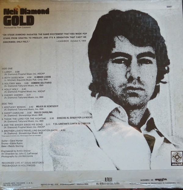 Neil Diamond - Gold (LP, Album) (Mint (M)) - Rock Ballad, Pop Rock | eBay