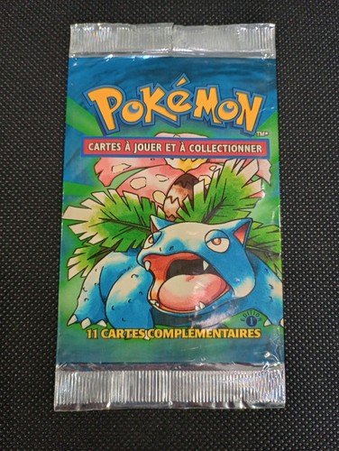 Pokémon Base Set 1st Edition French Opened Booster Pack. Foil Wrapper ...