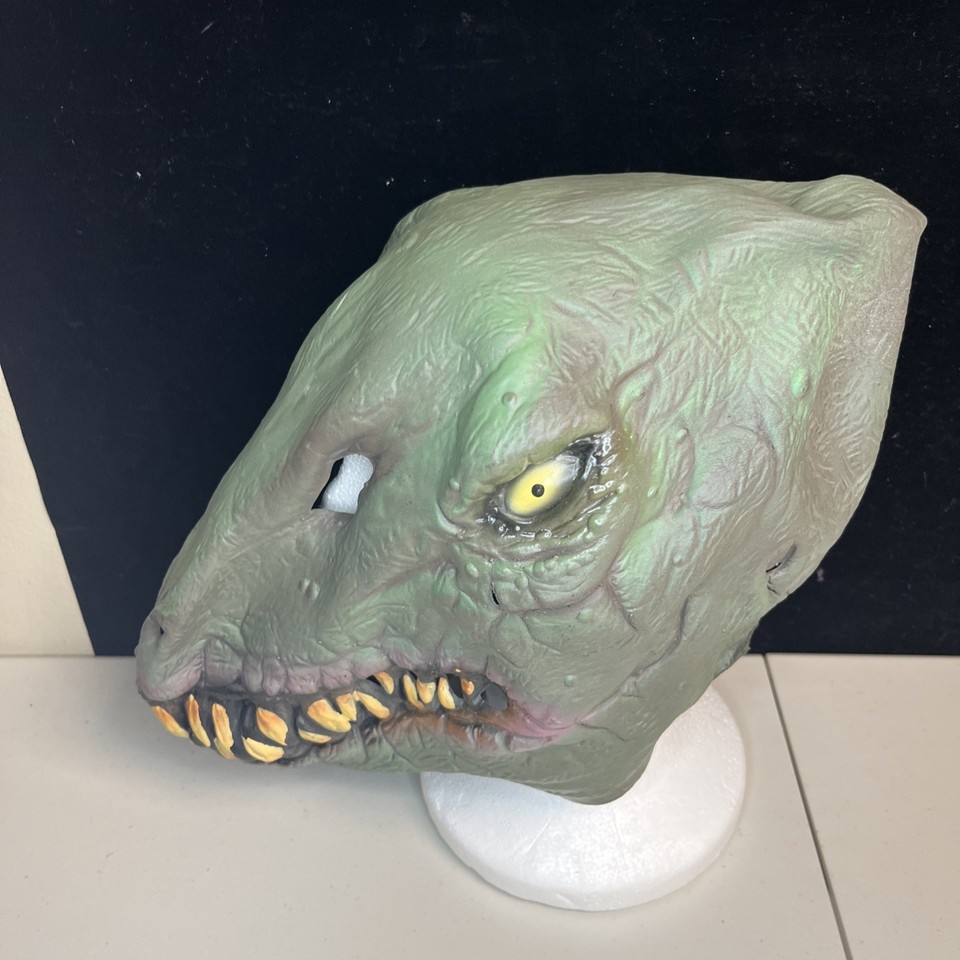 Distortion Unlimited Vintage 1993 Creepy Latex Dinosaur Mask Halloween ...