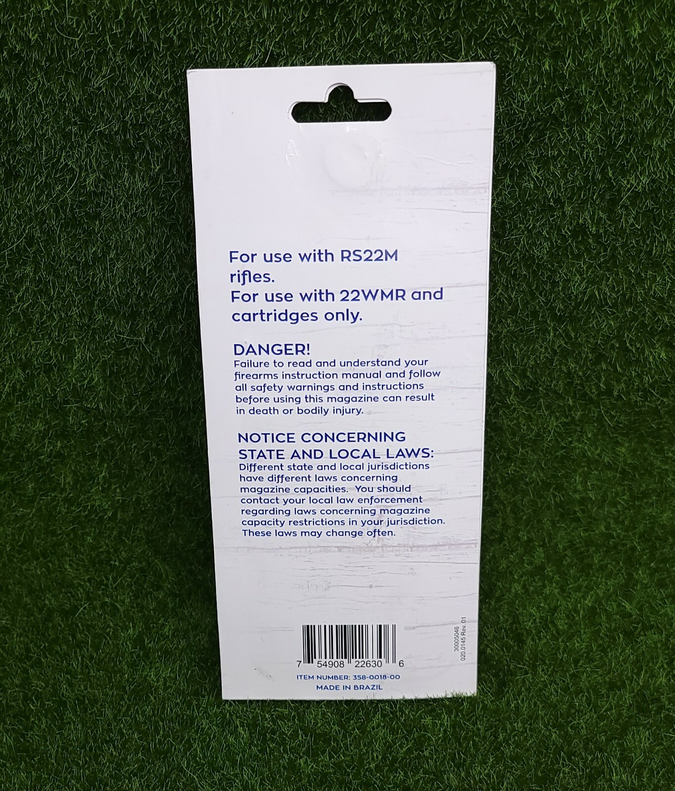 Rossi RS22M Rifle Magazine 10 Round 22WMR, Polymer, Black - 358-0018-00 ...