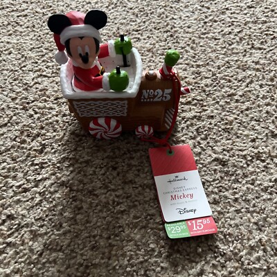 NEW 2016 Mickey Mouse Hallmark Disney Christmas Train Express Band ...