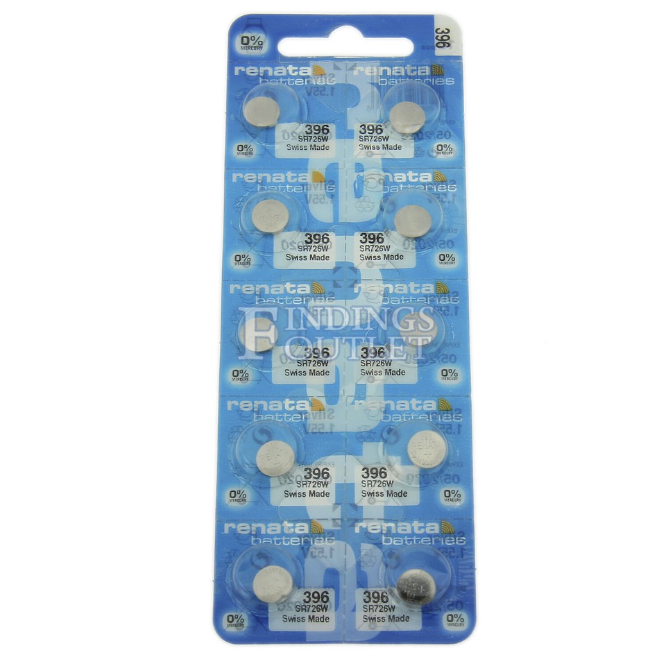 396 Renata Watch Battery SR726W Swiss Made 0% Mercury Official ...