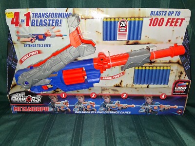 Air Warriors Metamorph Long Distance Dart Toy Gun Up To 100ft WP558 | eBay