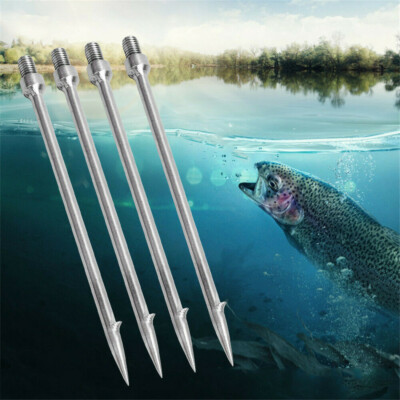 1pc Stainless Steel Single Prong Harpoon Gig Gaff Hook Barb Fishing ...