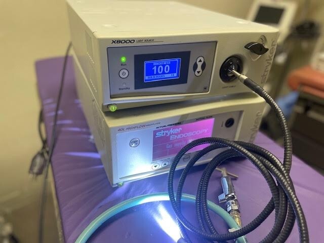 stryker insuflator & lightsource | eBay