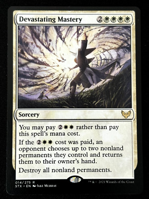 1x MTG Devastating Mastery - Strixhaven: School of Mages (STX) #14 ...