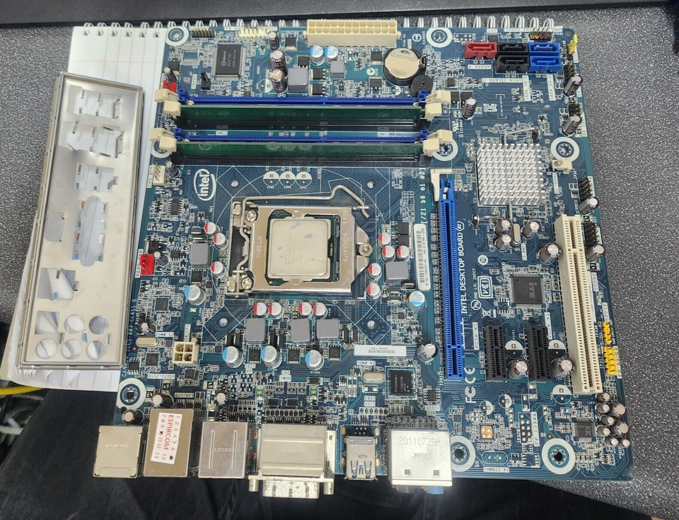 Intel DH67BL LGA1155 Micro-ATX Desktop Motherboard w/i7-2600 CPU, 4GB ...