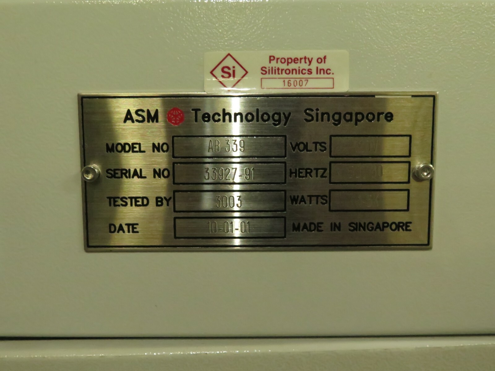 ASM AB339, Fully Automatic Gold Wire Ball Bonder W/ Manuals | eBay