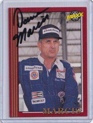 1992 MAXX RACE RARDS #71 * DAVE MARCIS - NASCAR LICENSED * Auto/Sign | eBay
