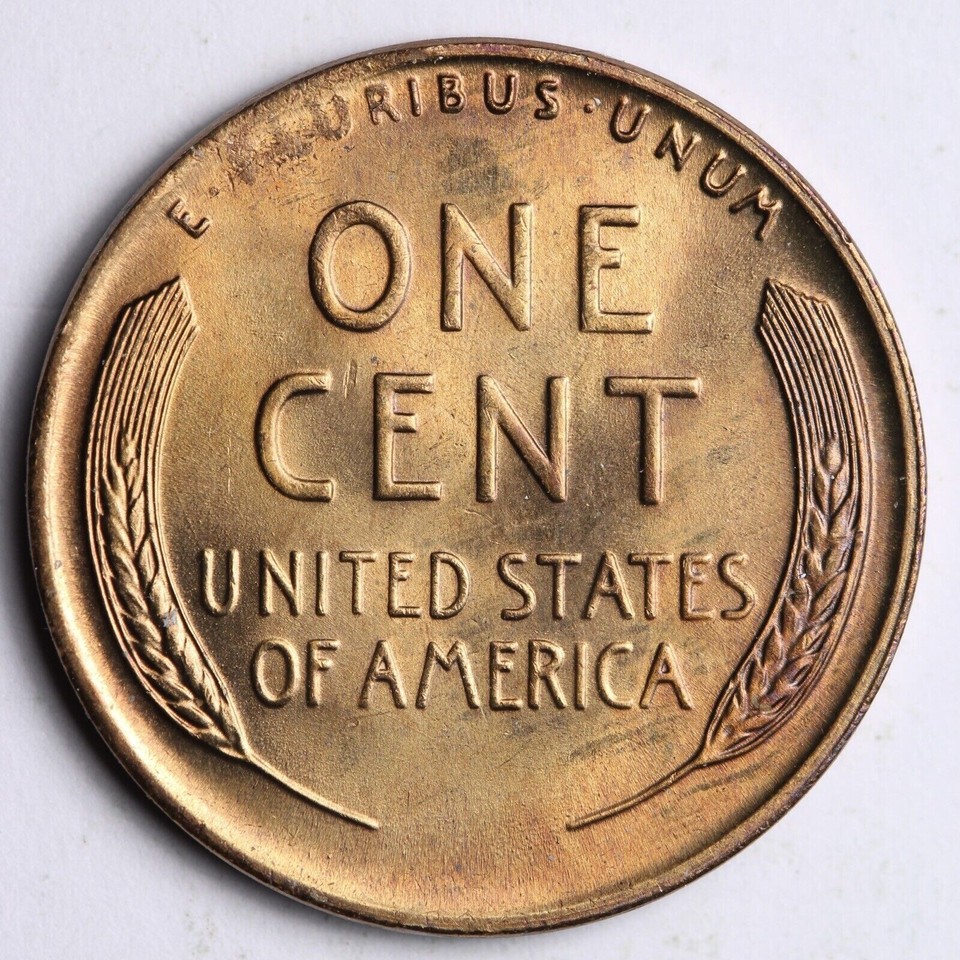 1944 Lincoln 1c Cent - Obverse Die Break Cud - Red! | eBay