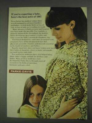 1967 Parke-Davis Pharmaceuticals Ad - Expecting Baby | eBay