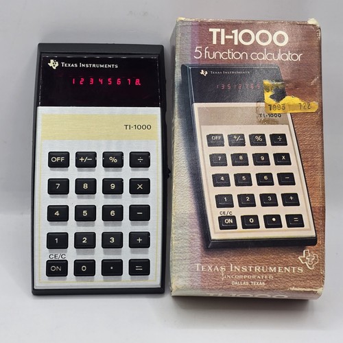 Texas Instruments TI-1000 Vintage Calculator | eBay