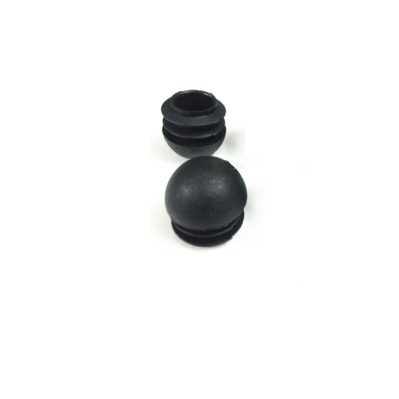 Domed Round Plastic Black Blanking End Cap Caps Tube Pipe Inserts 16mm ...