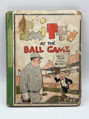Smitty at the Ball Game Babe Ruth Comic 1929 Hardcover *Complete, but ...